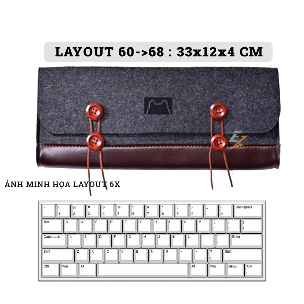 Carrying Bags for Mechanical Keyboards Made of Felt Leather in Various ...