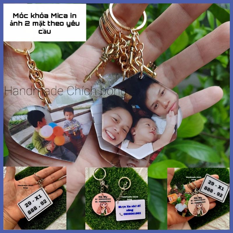 Mica Key Chain Printed 2-Sided Photo On Request (Real Photo) | Shopee ...