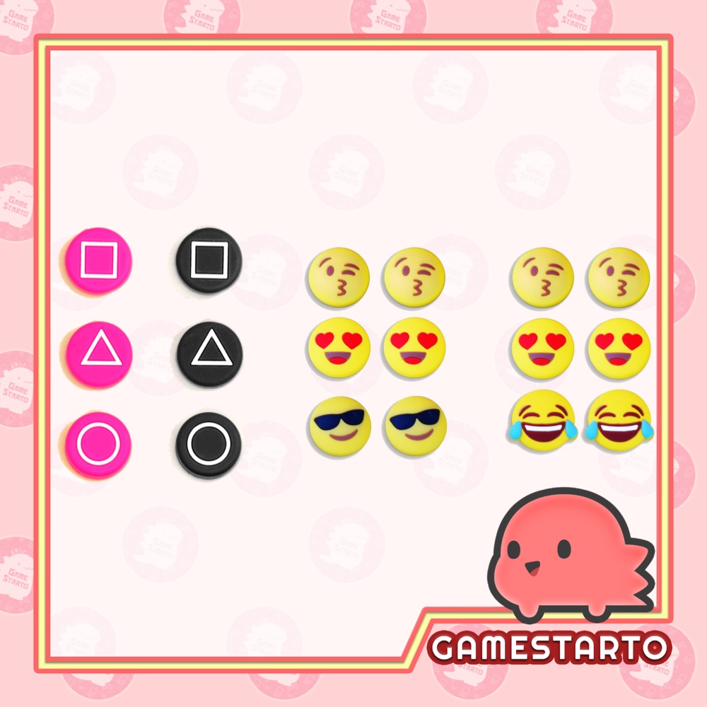 Nintendo Switch Joy-Con Game/Emoji Theme Thumb Grips (Set of 6)《任天堂 ...