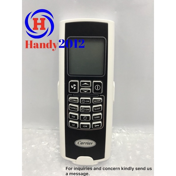 Remote Control for CARRIER floor mounted type and WCARG B820426-110B ...