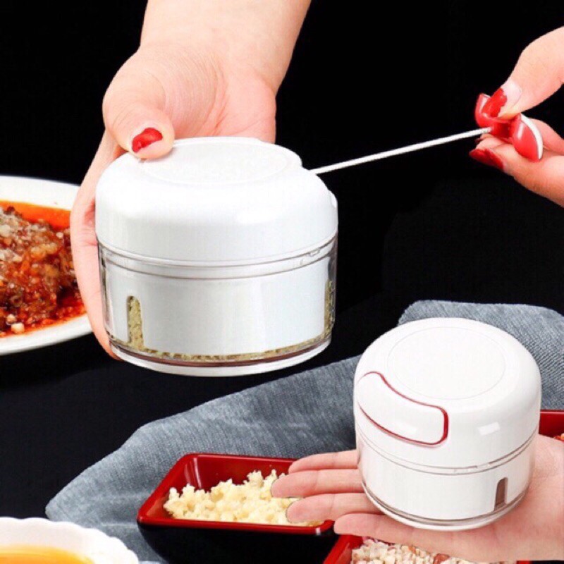 Mini Food Chopper Pull String Vegetable Chopper Vegetable Fruit Twist ...