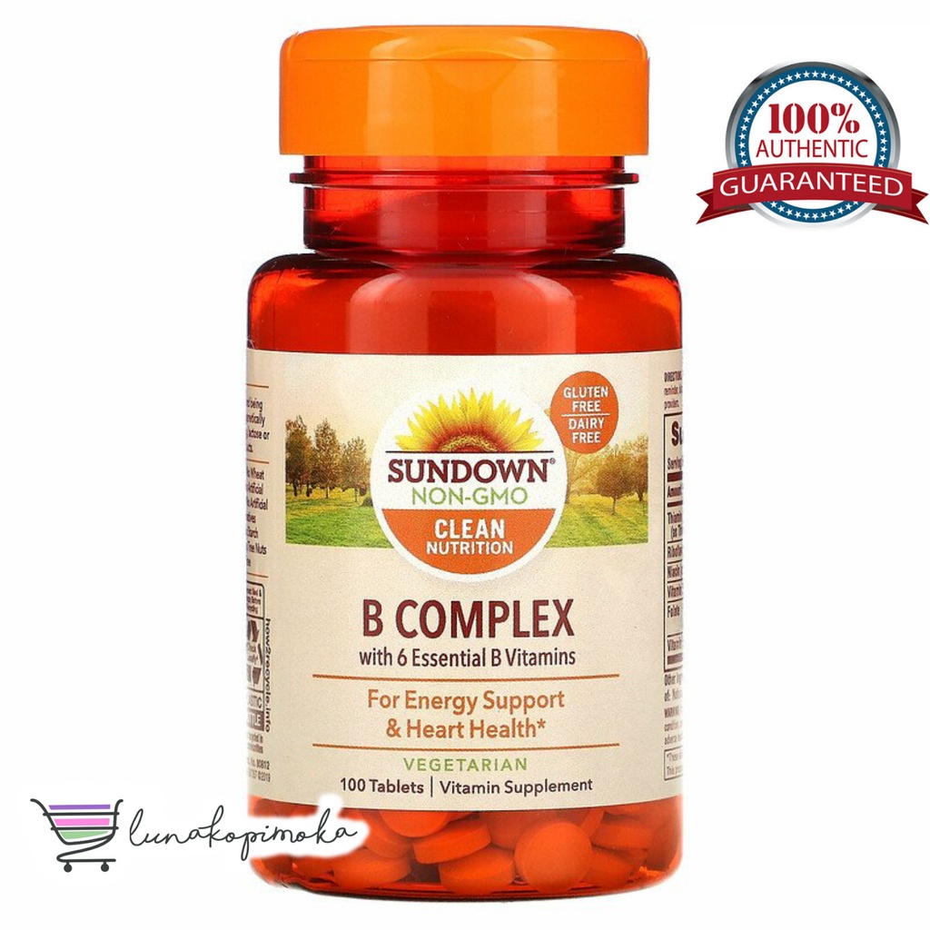 Sundown Naturals B-Complex 100 Tablets | Shopee Philippines