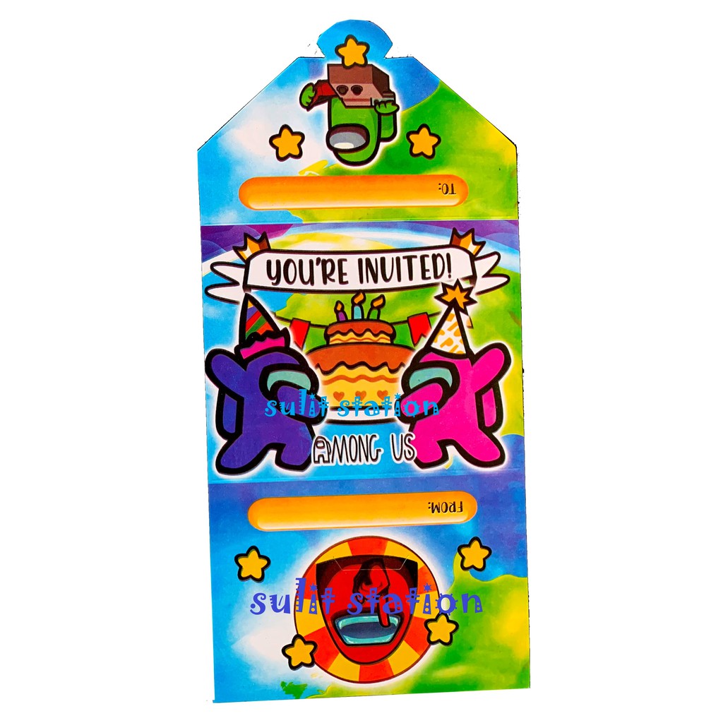 10pcs ALIEN CREW THEMED PARTY INVITATION CARDS favors needs supply card ...