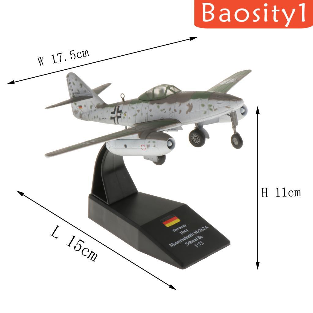 [COD BAOSITY1] 1/72 Scale WW2 German Me-262 Fighter Attack Plane Alloy ...