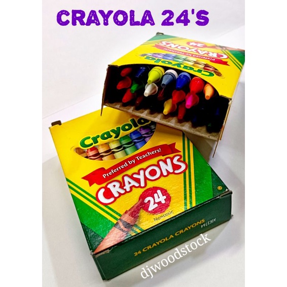 CRAYOLA CRAYONS 24 colors per box | Shopee Philippines