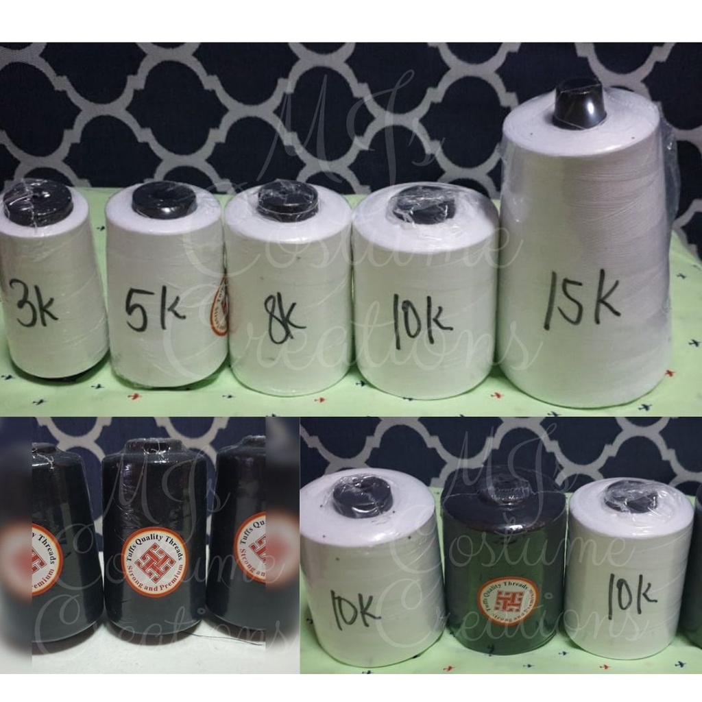 SINULID / SEWING THREAD / SPUN POLYESTER THREAD 5000M / 15000 METERS ...