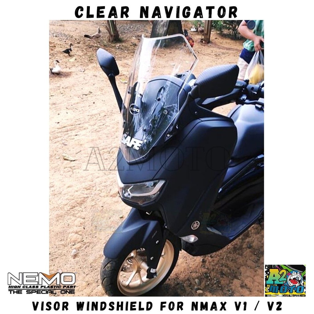 NEMO Navigator Windshield for NMAX V2 V1 | Shopee Philippines