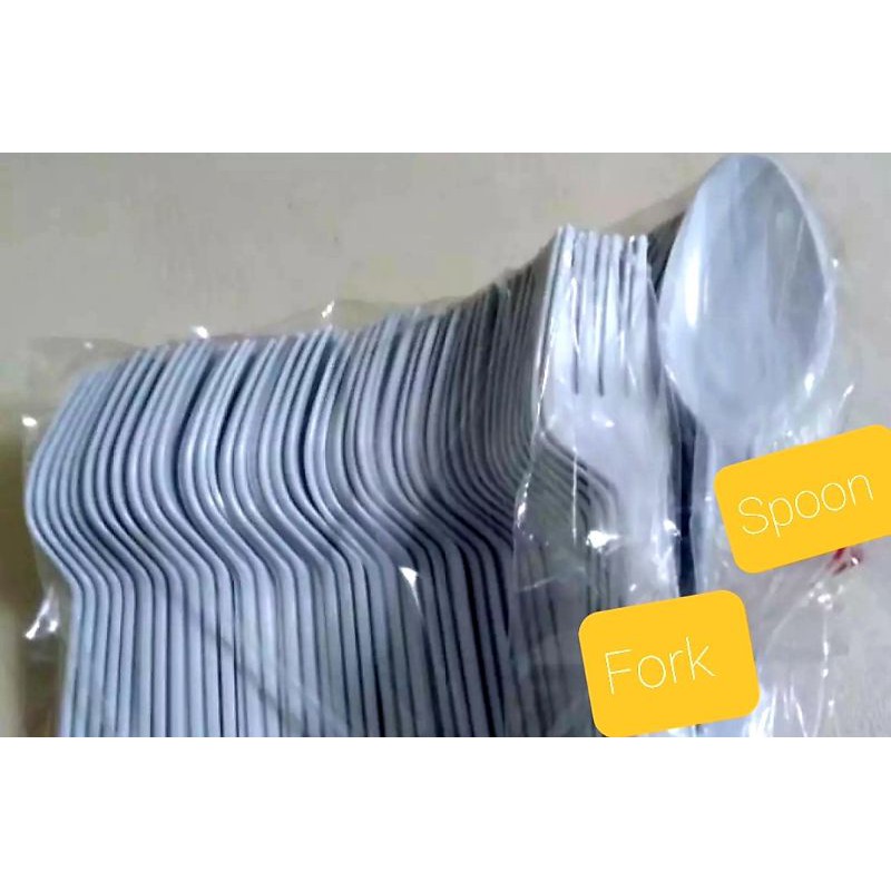 Spoon plastic Disposable 25pcs | Shopee Philippines