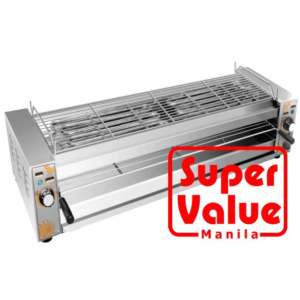 Electric BBQ Griller with Salamander BIG Stainless Steel heavy Duty for ...