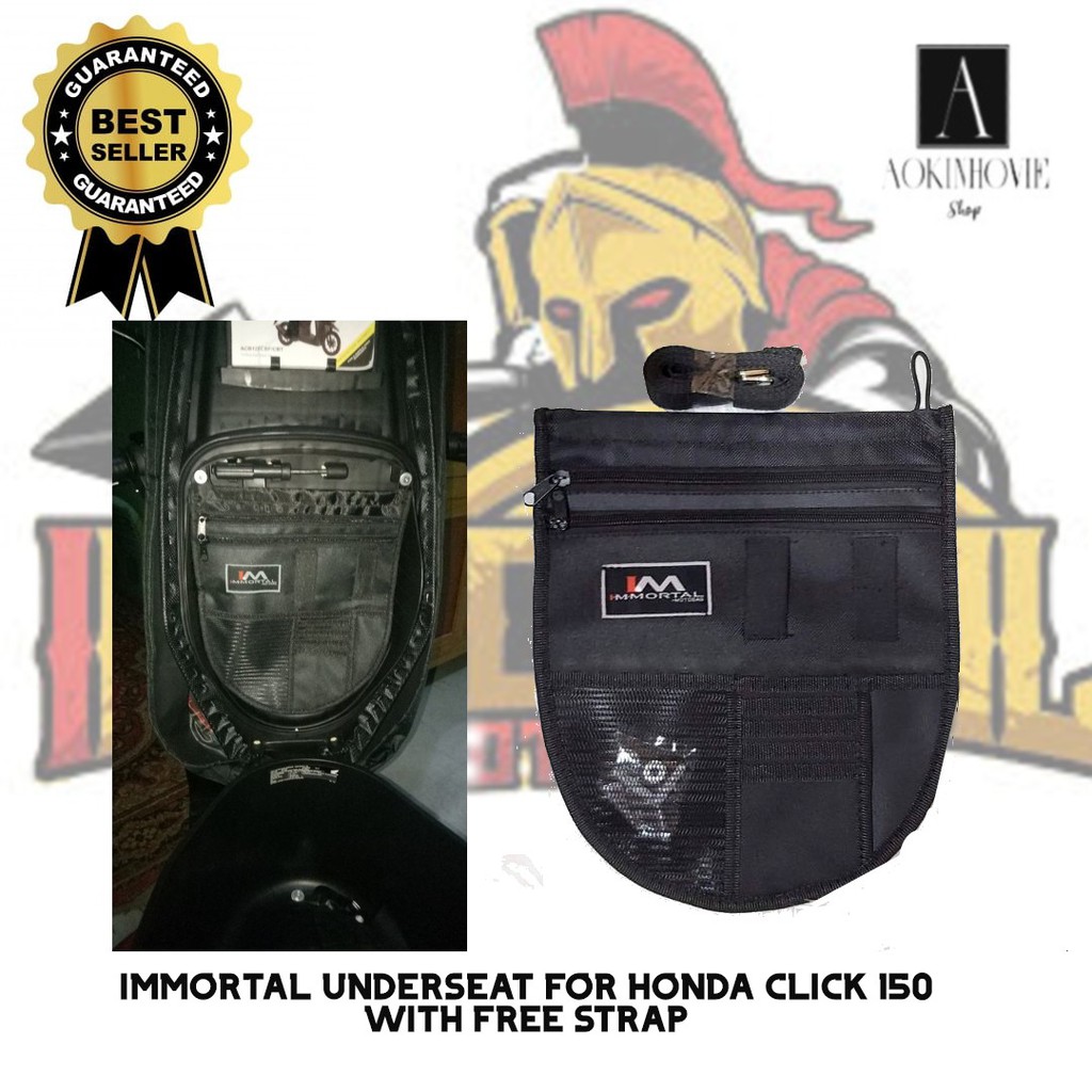 HONDA CLICK 150 Motorcycle Underseat Organizer by Immortal Motobag ...