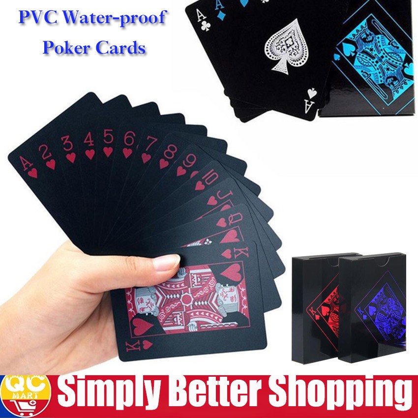 Waterproof PVC Plastic Playing Cards Set Trend 54pcs Poker Magic Tricks ...
