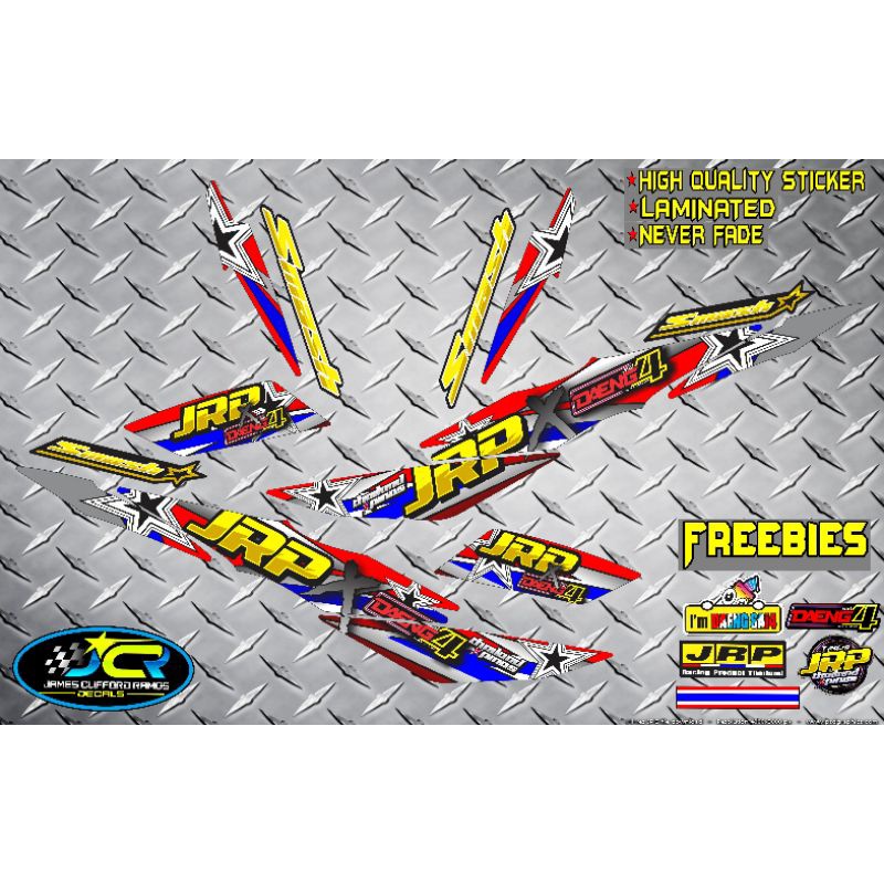 Suzuki Smash110/115 Jrp x Daeng Sai 4 Decal Stickers | Shopee Philippines