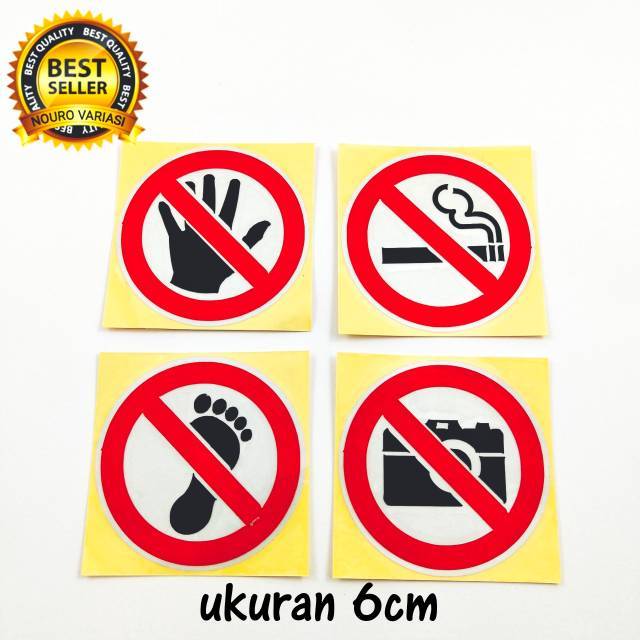 Embossed cutting sticker DONT TOUCH CAMERA HAND FEET HANDLE TOUCH ...