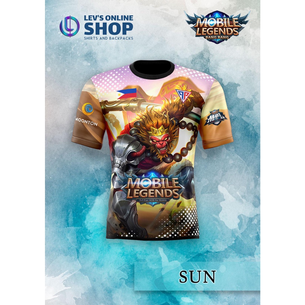 Mobile Legends ML Shirt - Sun - Excellent Quality Full Sublimation T ...