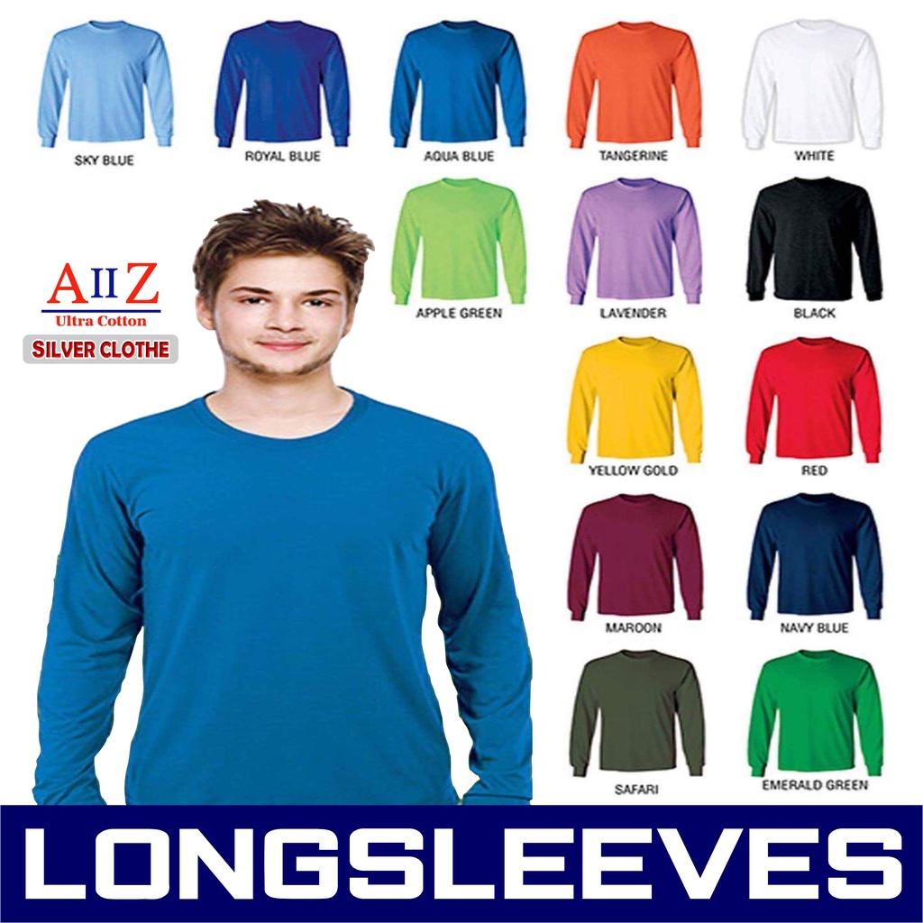 AIIZ Long Sleeves / UltraCotton Fabric | Shopee Philippines