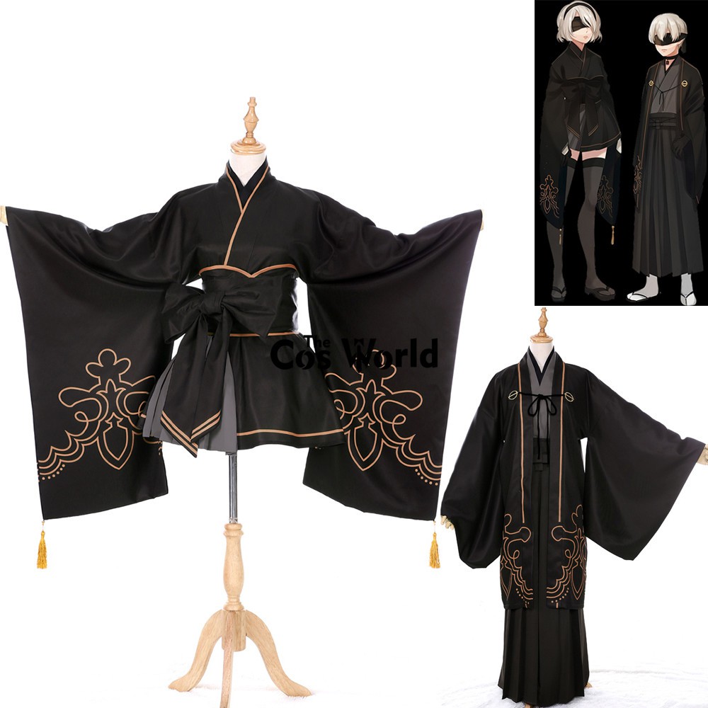 NieR Automata Heroine YoRHa No. 2 No. 9 Type B Type S Kimono Yukata ...
