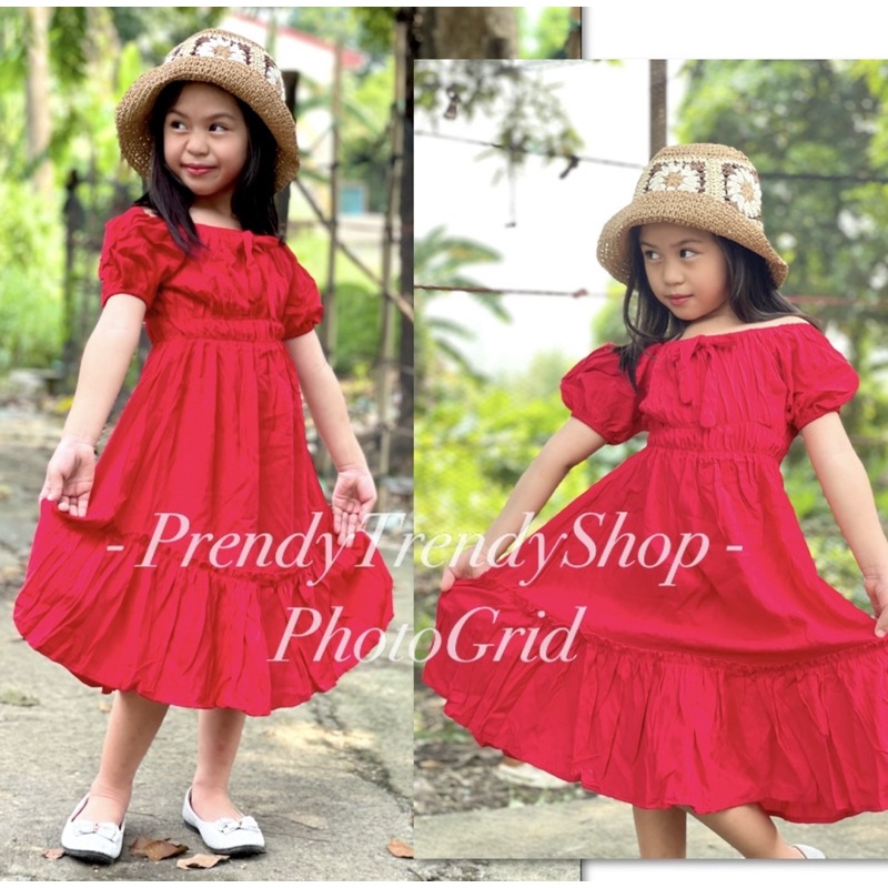 ANNA KIDS MAXI DRESS CHALLIS FABRIC | Shopee Philippines