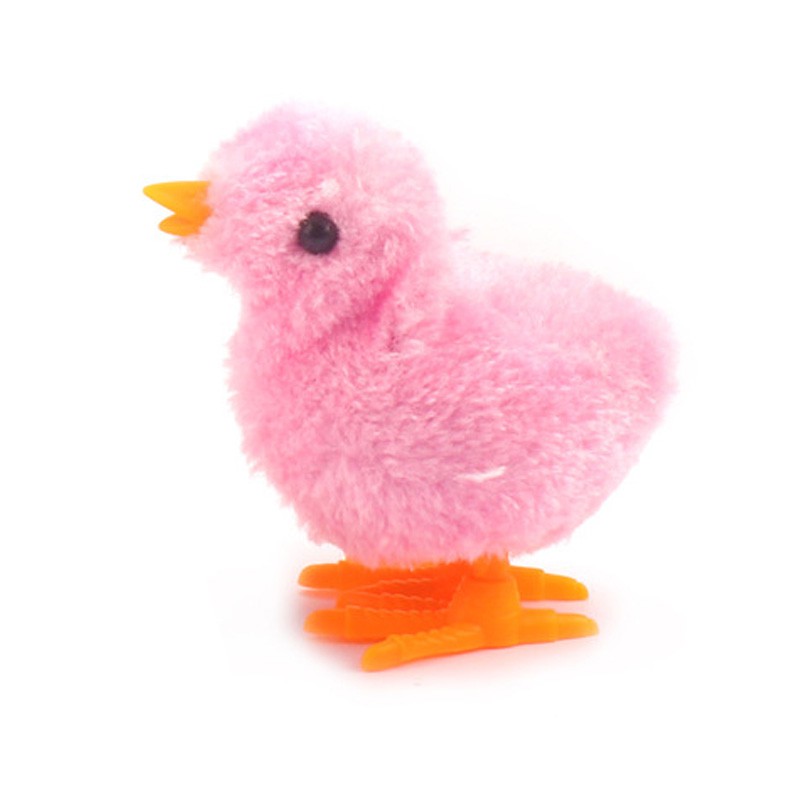 Cute Plush Wind Up Chicken Kids Educational Hopping Jumping Toy ...