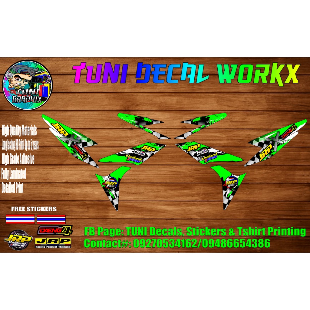 Honda Dash / Rusi Swish Mono (JRP X DAENG DECALS) w/ FREEBIES | Shopee ...