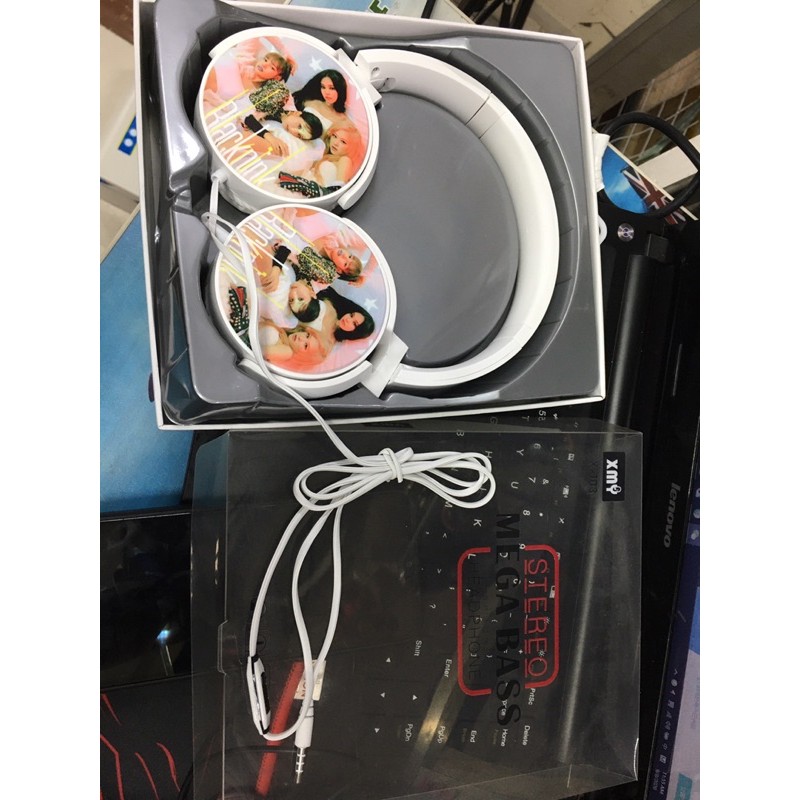 Stereo mega bass headphone kpop bts black pink | Shopee Philippines