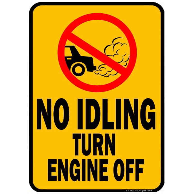 No Idling Signage-A4 Size | Shopee Philippines