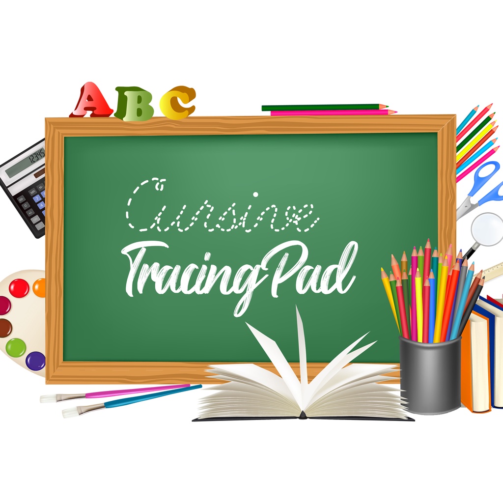 Cursive Tracing Pad Personalized Name and Alphabet Small / Capital ...