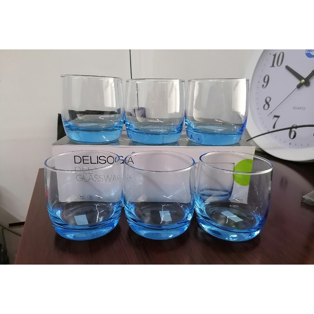 Delisoga Deli Glassware 315mL 8cm ES5302B Drinking Set 6pcs | Shopee ...
