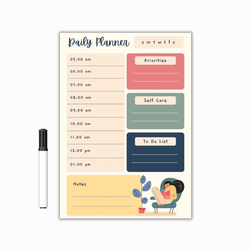 Reusable Daily Planner Board (laminated erasable) | Shopee Philippines