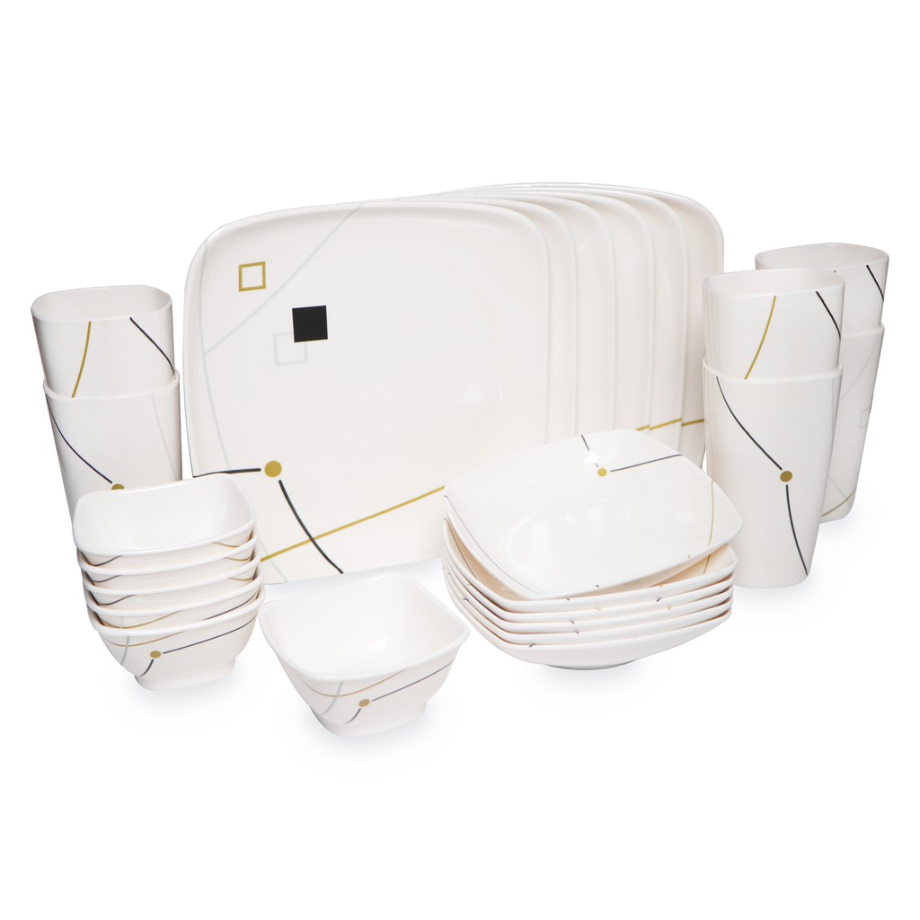 Melawares Deco 24pc Dinnerware Set | Shopee Philippines