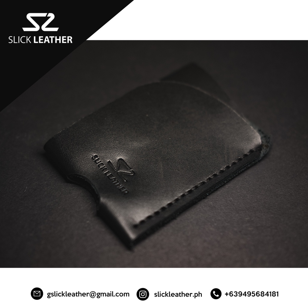 Slick Leather - Folded Minimalist Wallet Top Grain Leather | Shopee ...