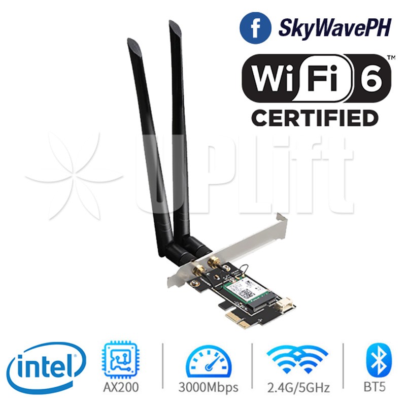 INTEL AX200NGW AX210NGW AX5400 Wi-Fi 6 MU-MIMO Wifi and Bluetooth 5 LAN ...