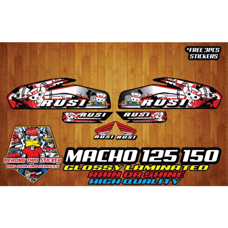 Rusi Macho 125/150 Racing Boy Decals | Shopee Philippines