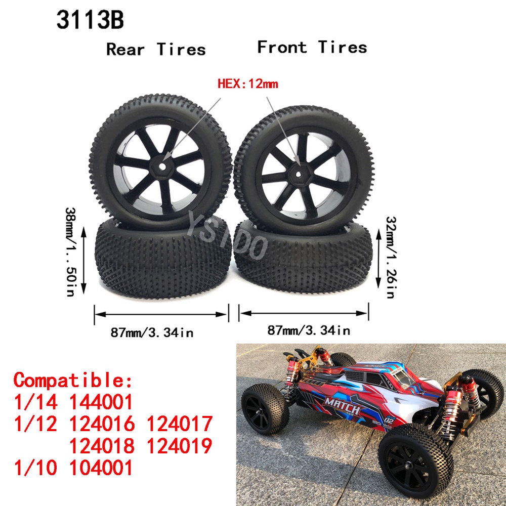 WLtoys 144001 124016 124017 124018 124019 RC Car Upgrade Parts Large ...