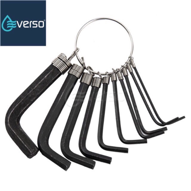 10pcs Hexagon / Hex Key Ring Wrench Set Allen Wrenches | Shopee Philippines