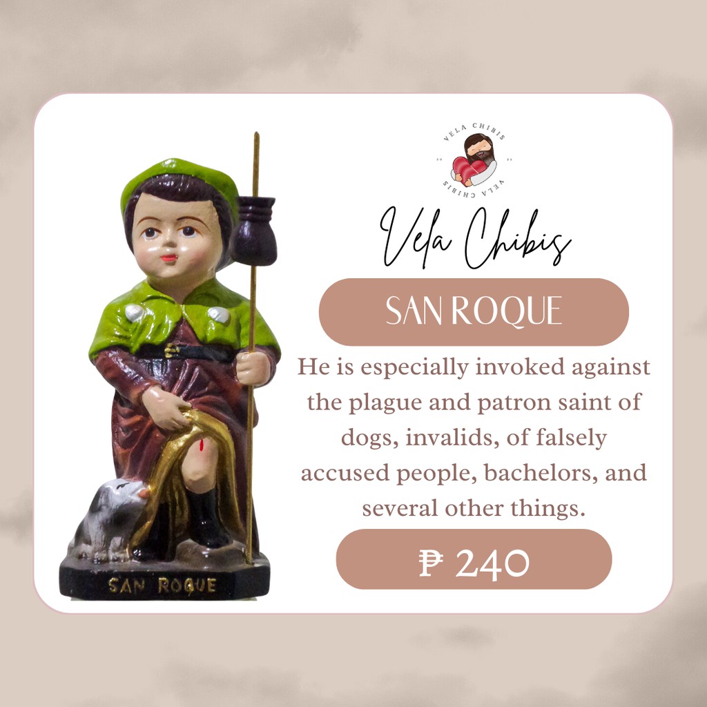 San Roque (St. Roch) Chibi Image / Chibi Saint | Shopee Philippines