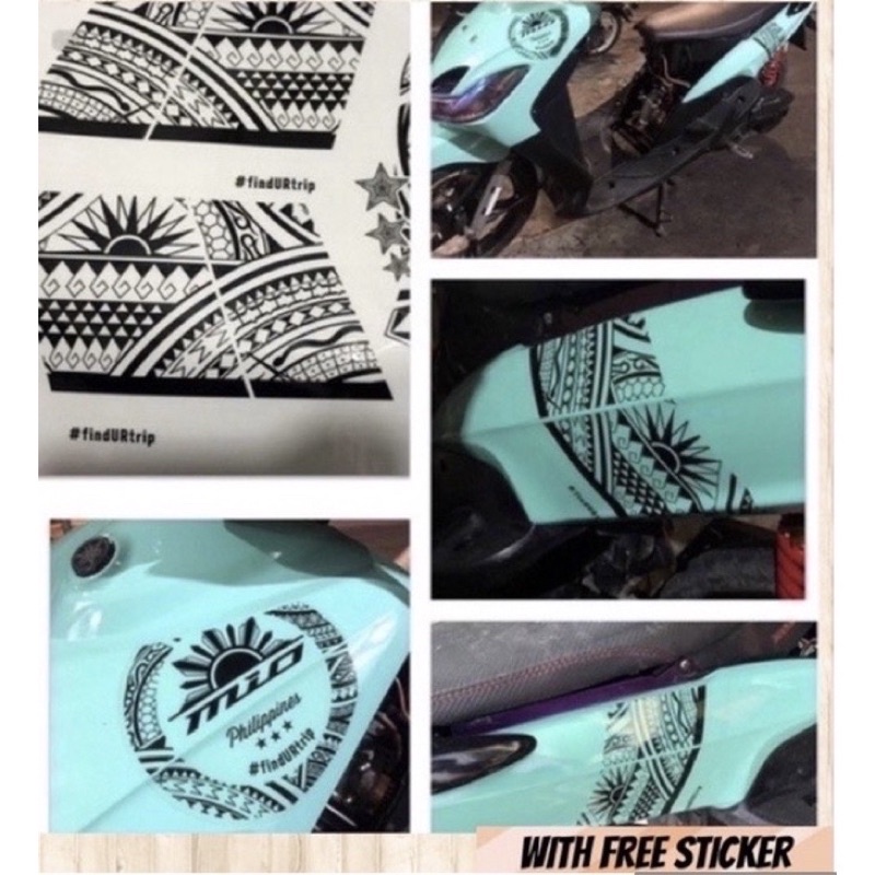 CLEAR BACKGROUND SET FOR MIO SPORTY/MXI/MIO i125 M3 #findurtrip DECALS ...
