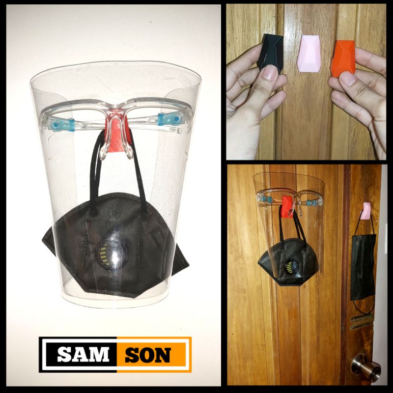 Faceshield or Facemask Holder Hook Organizer | Shopee Philippines
