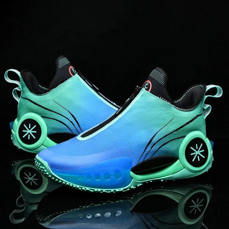 Resilience Shock Absorption Basketball Shoes/Anti-Slip Wear-Resistant ...