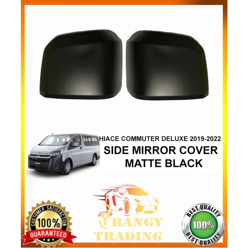 Toyota Hiace Commuter Deluxe 2019 to 2024 Side Mirror Cover matte black ...