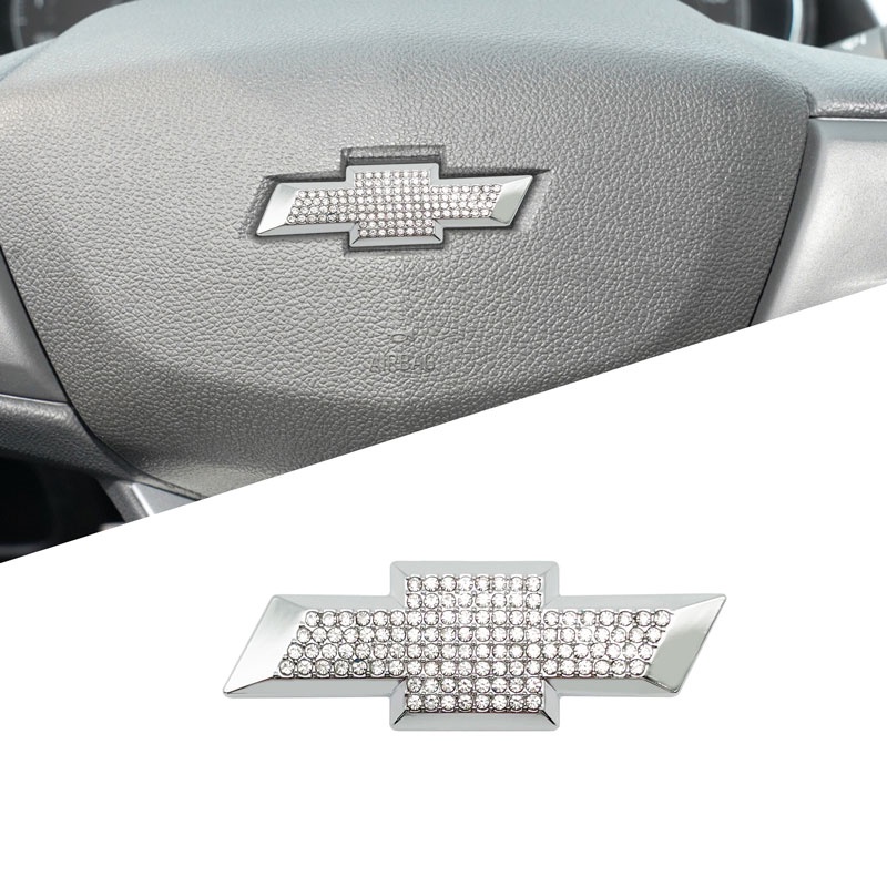 Car Steering Wheel Emblem Diamond Sticker for Chevrolet Equinox Malibu ...