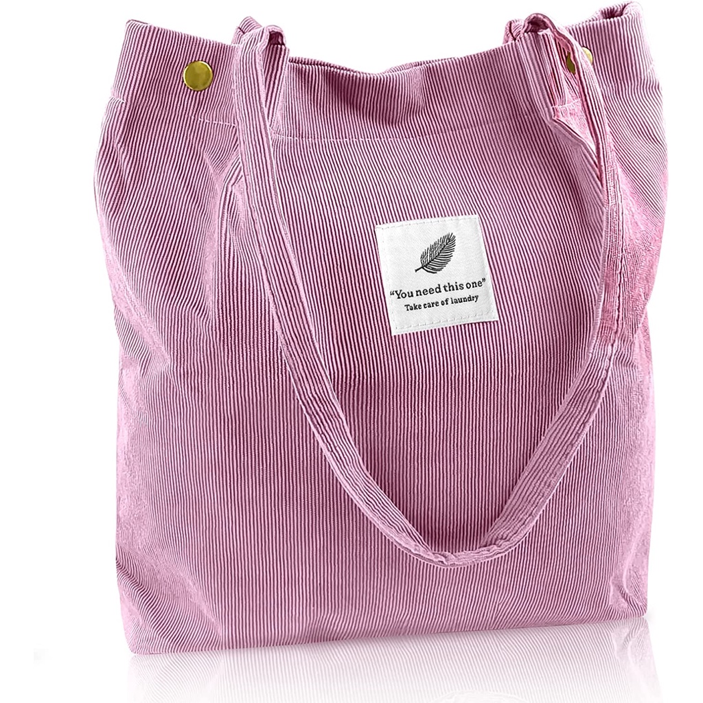 Corduroy Tote Bag Cute Tote Bags For Women Shoulder Bag For Work Beach