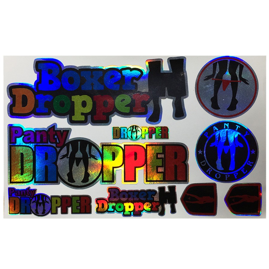 BOXER DROPPER Holographic Set Helmet Stickers 17.5 * 11 cm | Shopee ...