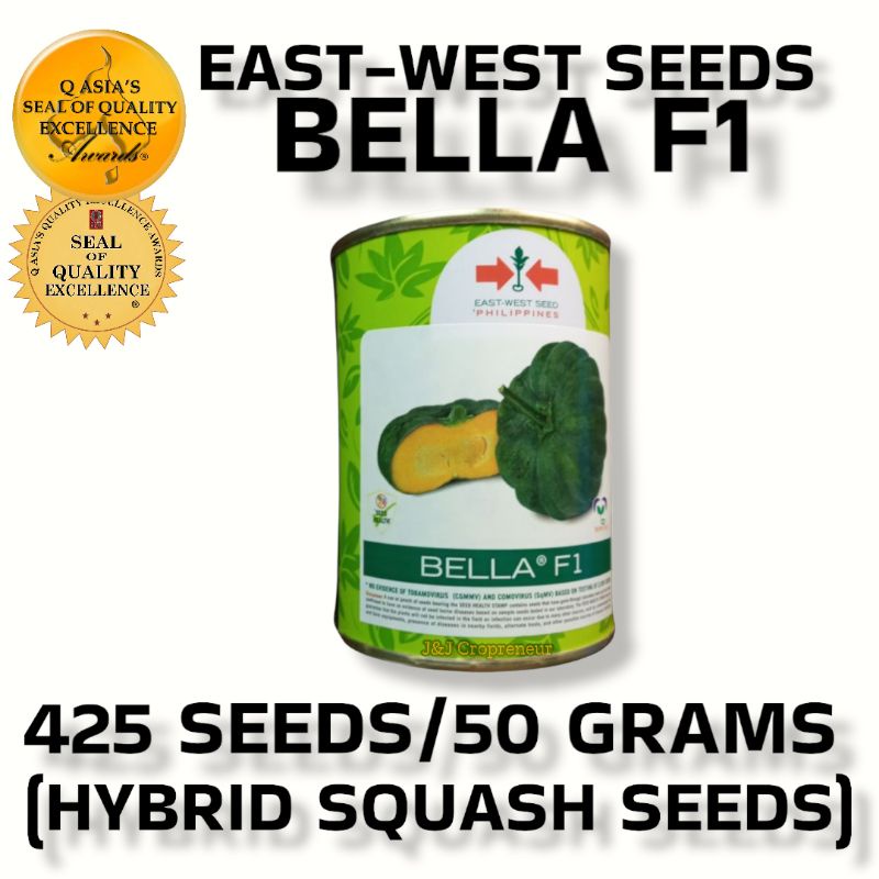 BELLA F1 HYBRID SQUASH SEEDS 425 SEEDS (EAST WEST SEEDS) | Shopee ...