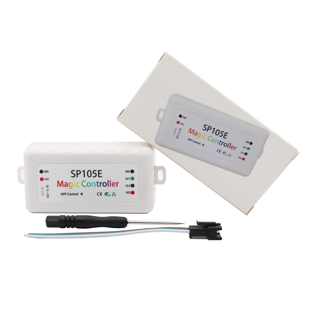 SP105E Led Strip Light Bluetooth RGB Controller WS2801 WS2811 WS2812B ...