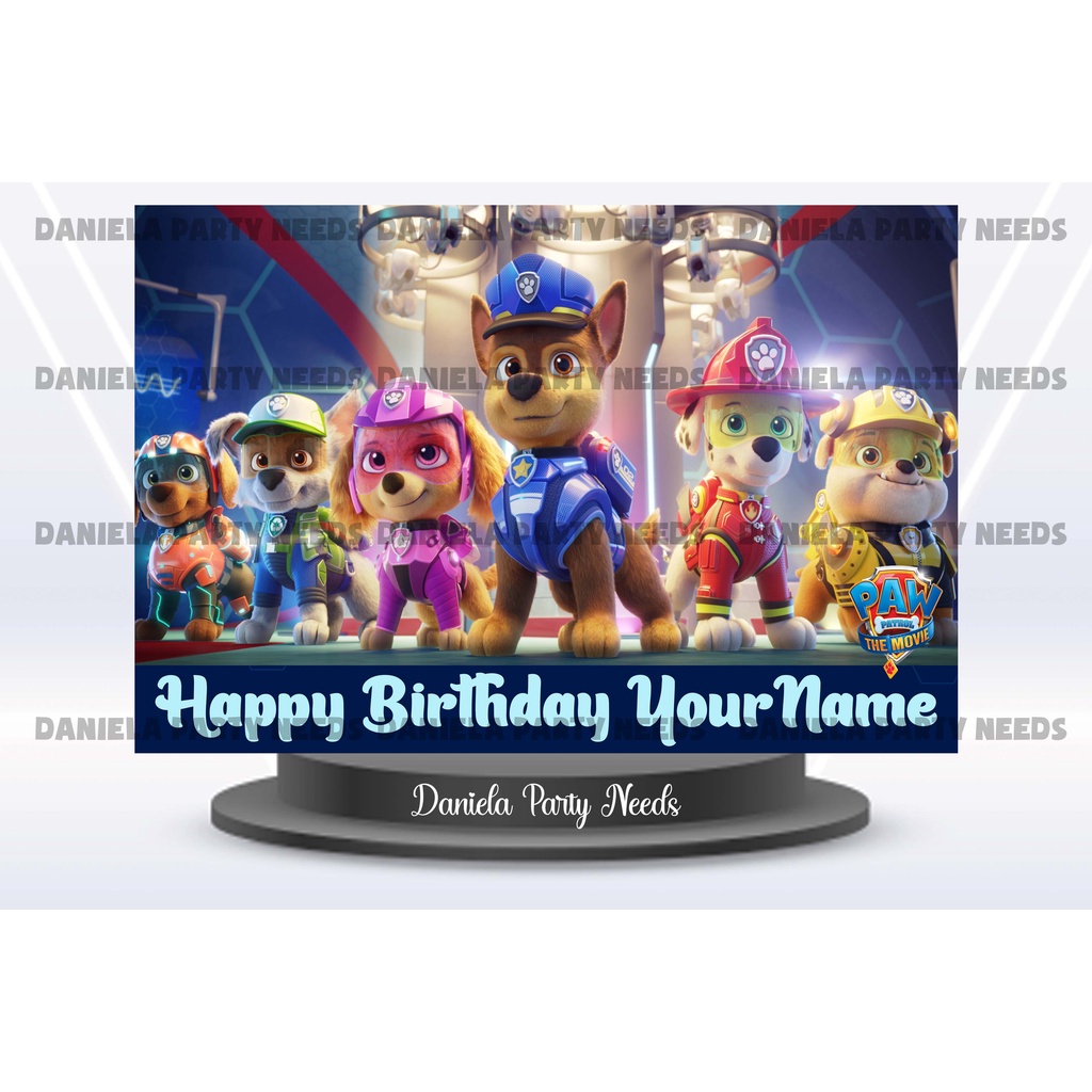 CUSTOMIZED PAW PATROL TARPAULIN|PAW PATROL BANNER | Shopee Philippines