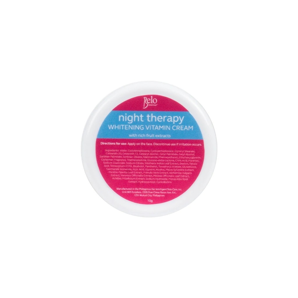 Belo Essentials Night Therapy Whitening Vitamin Cream 10g | Shopee ...