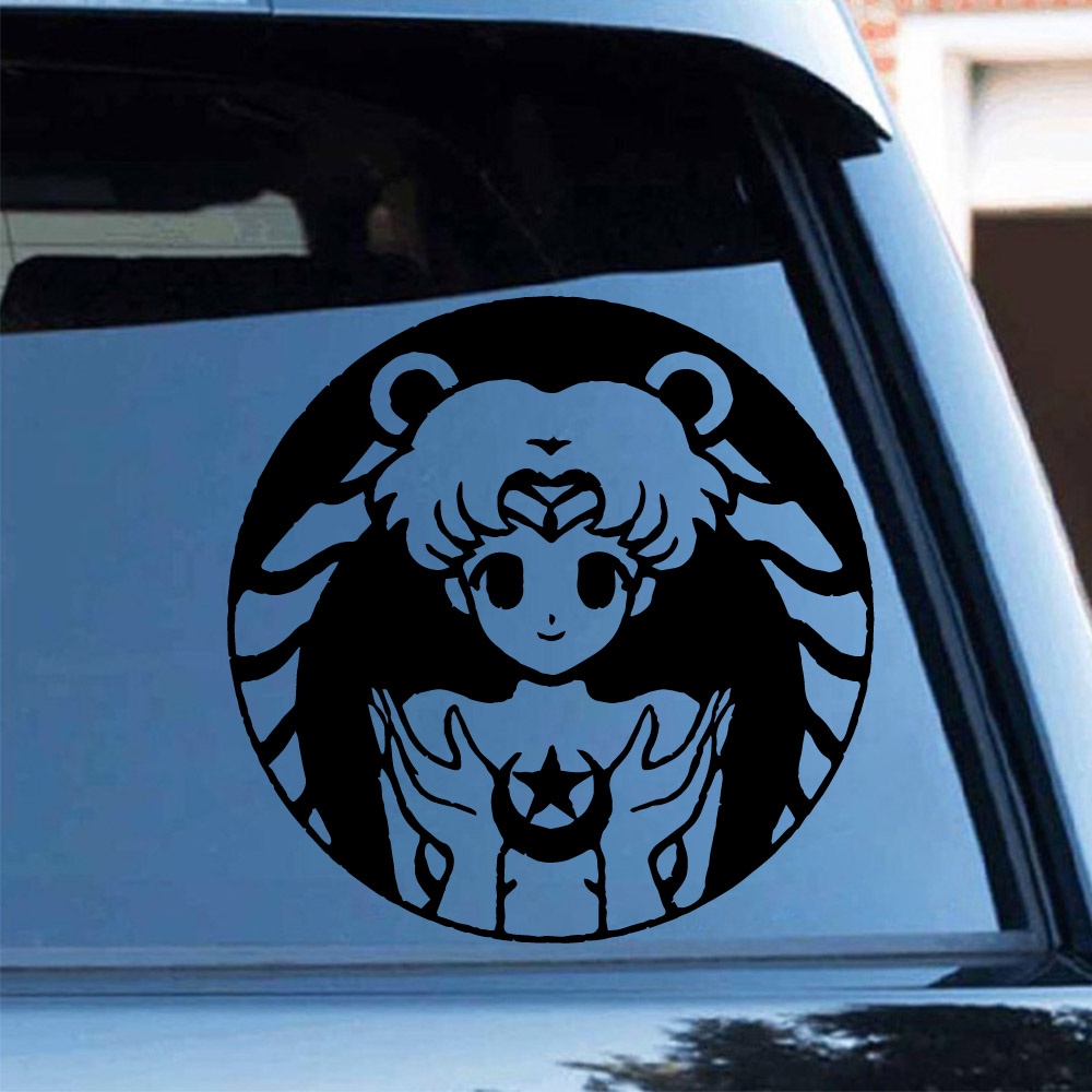 Creative Sailor Moon Car Sticker Vinyl Car Stickers Cool Car Window ...