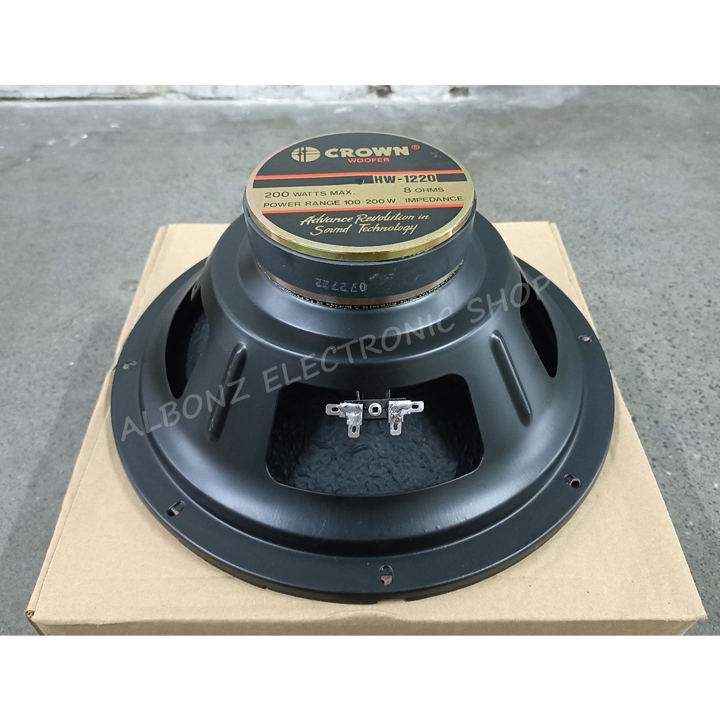 Crown HW-1220 Woofer Speaker 200Watts | Shopee Philippines