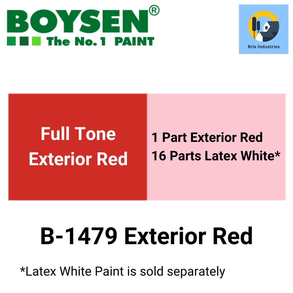 Boysen Paint Latex Color Full Tone 1/4L Thalo Blue Green Lampblack ...