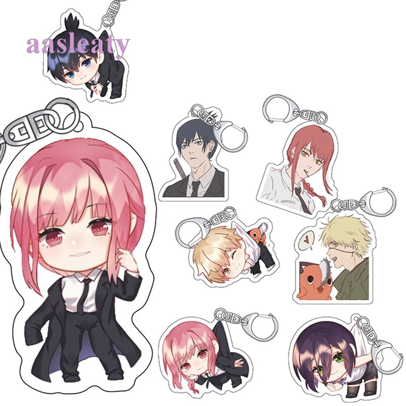 Aasleaty Manga Chainsaw Man Collection Keychain Car Key Chain Anime ...